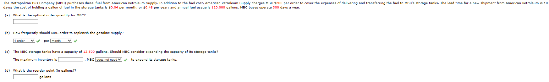 Solved (a) What is the optimal order quantity for MBC? (b) | Chegg.com