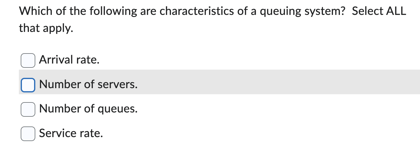 Solved Which of the following are characteristics of a | Chegg.com