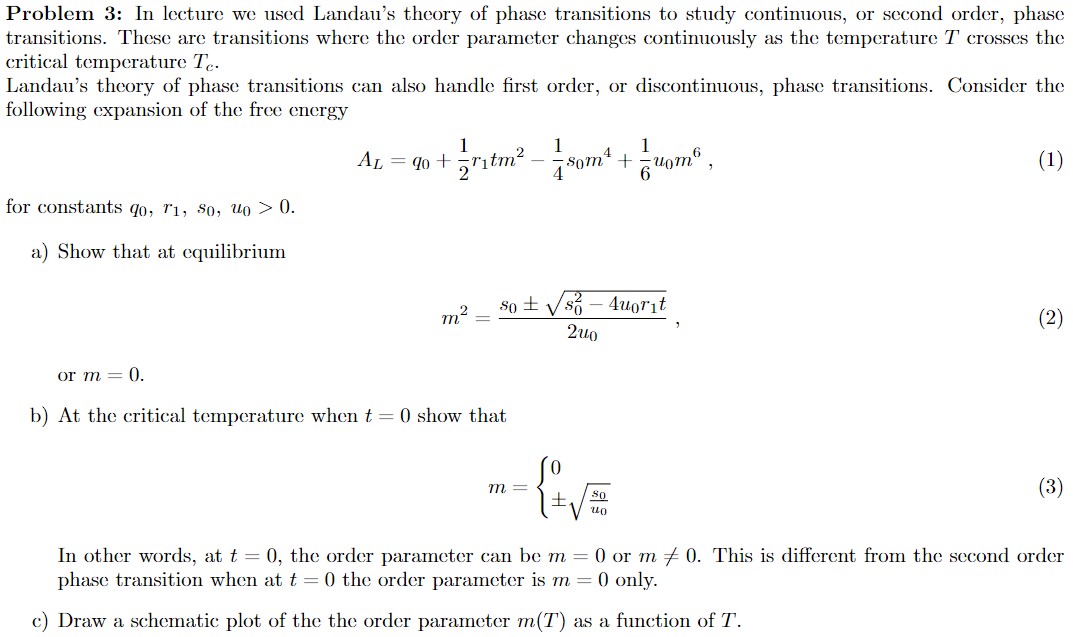 Solved This is graduate stat mech, I need a detailed | Chegg.com