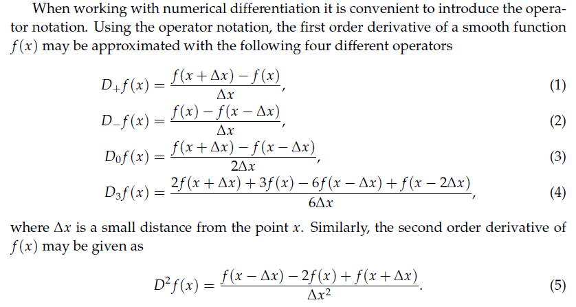 When working with numerical differentiation it is | Chegg.com