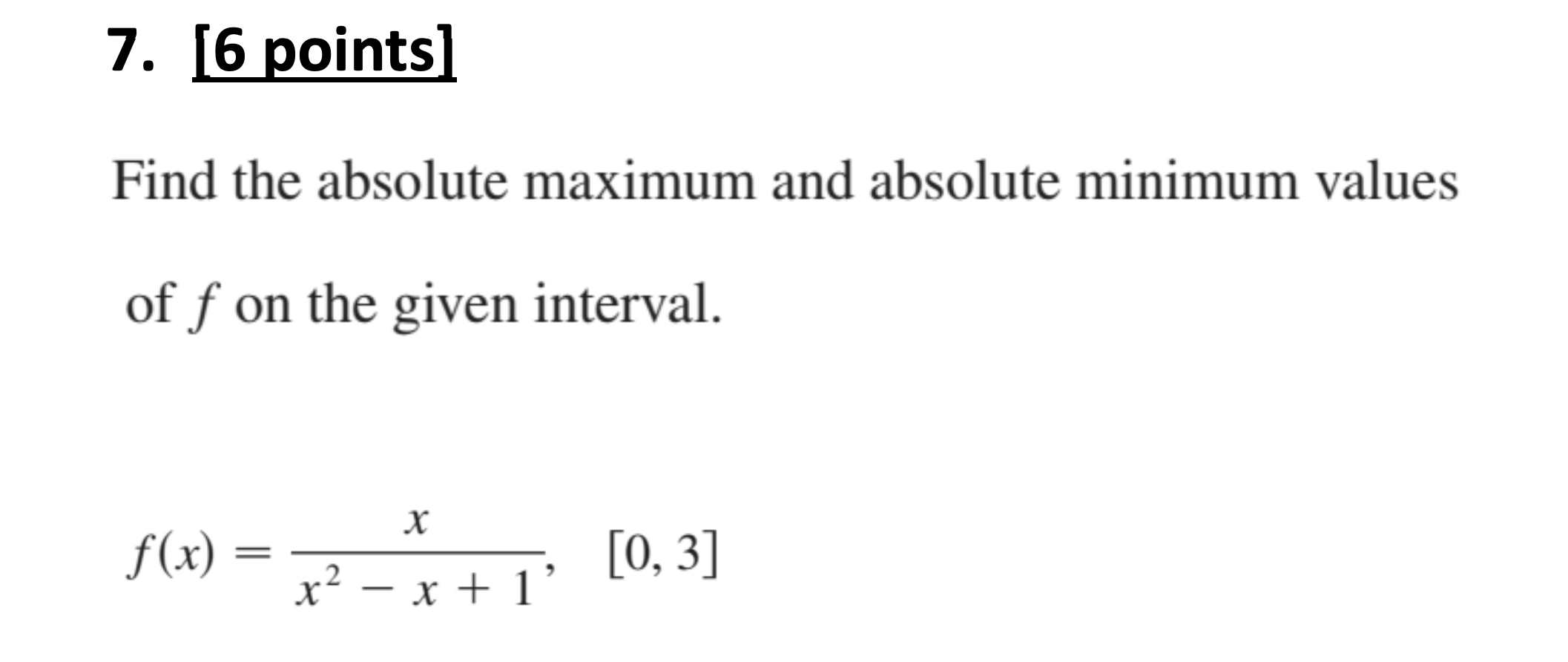 Solved Find the absolute maximum and absolute minimum values | Chegg.com