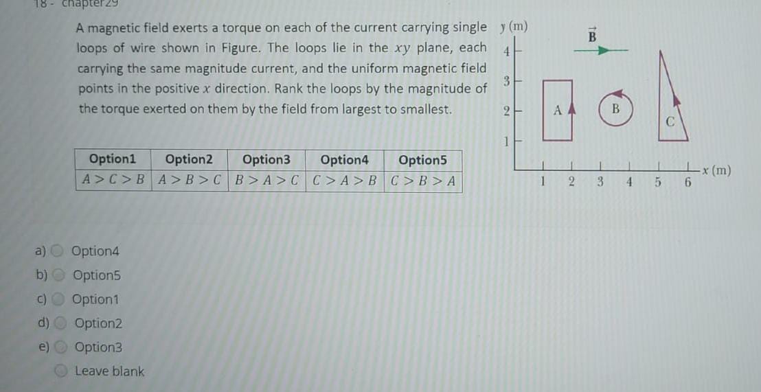 Solved A magnetic field exerts a torque on each of the | Chegg.com