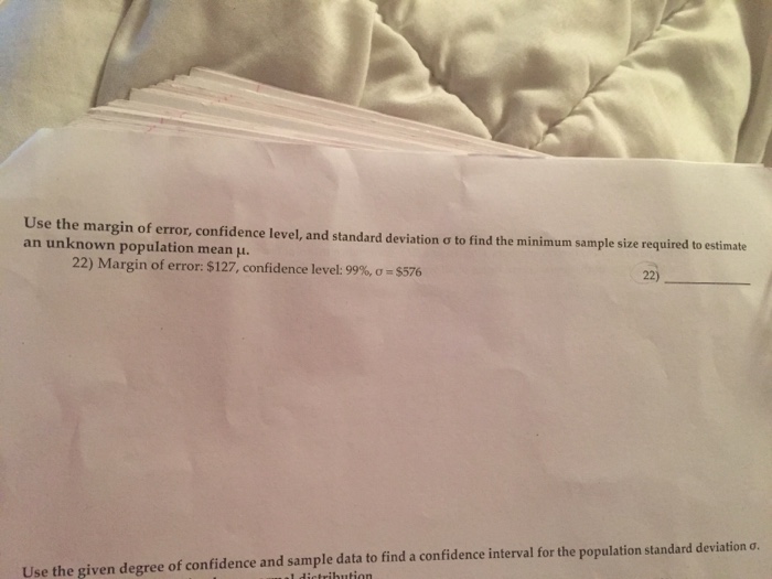 Solved Use the margin of error, confidence level, and | Chegg.com