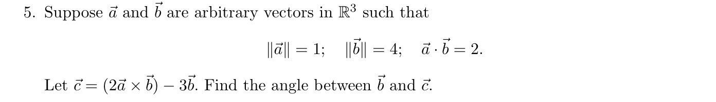 Solved Suppose Vec A ﻿and Vec B ﻿are Arbitrary Vectors In