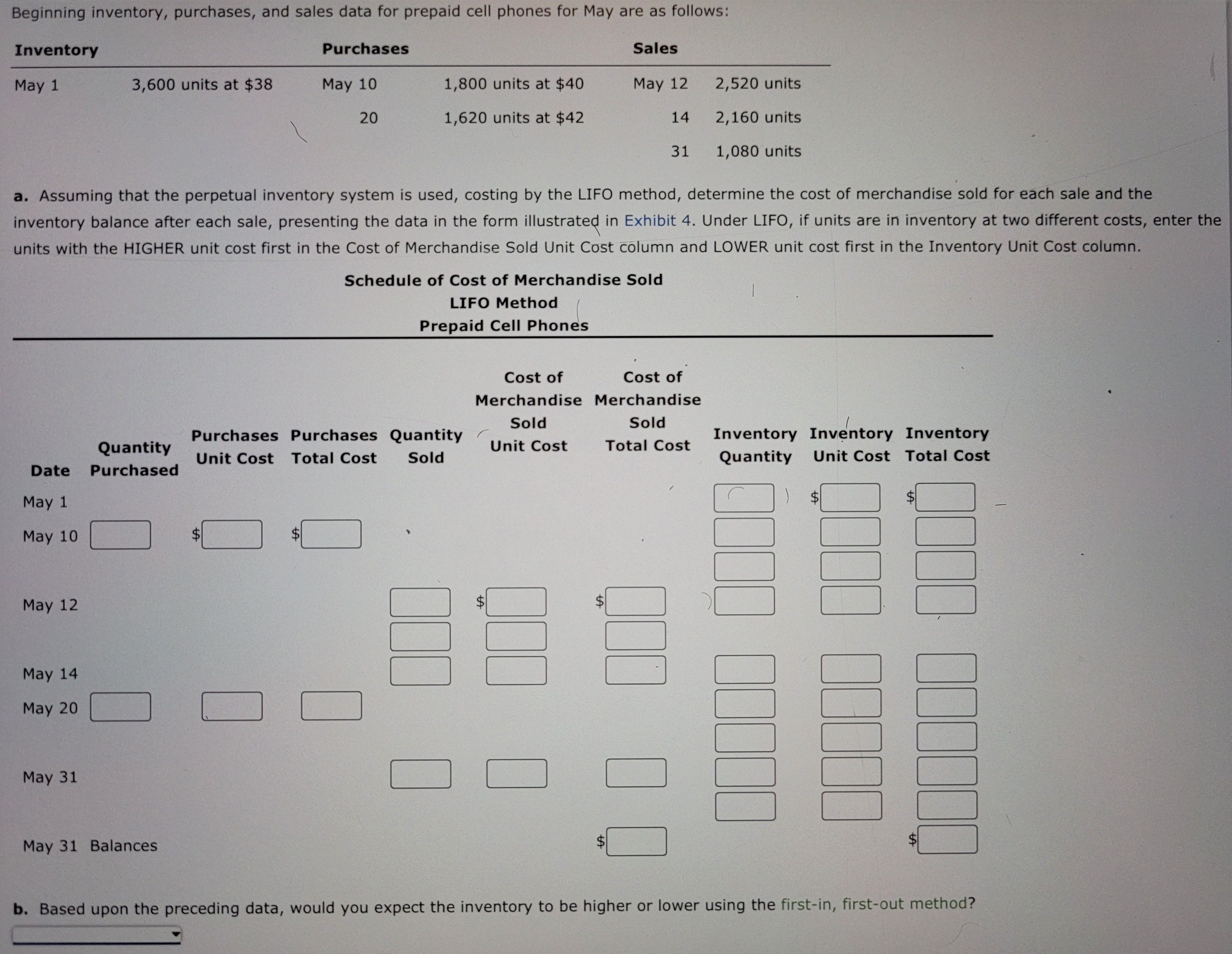 Solved a. Assuming that the perpetual inventory system is | Chegg.com