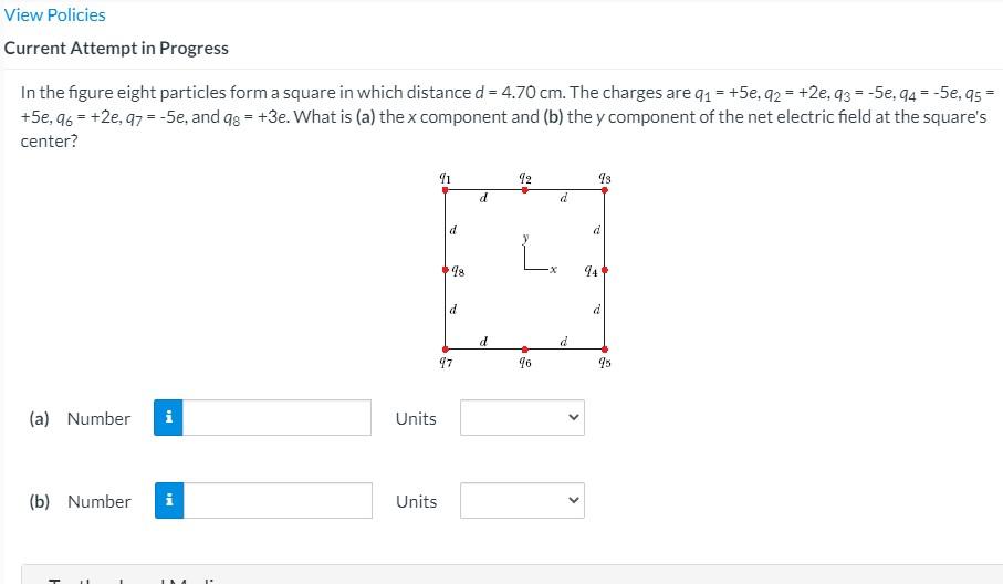 Solved In the figure eight particles form a square in | Chegg.com