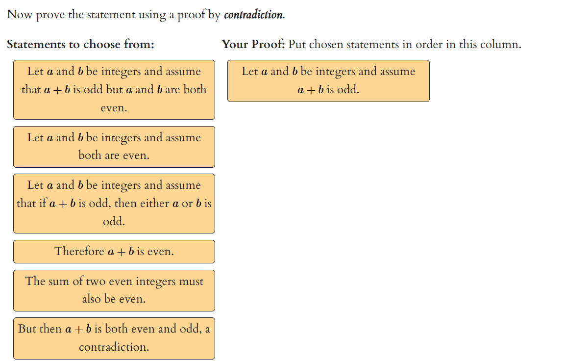 Solved Now prove the statement using a proof by | Chegg.com