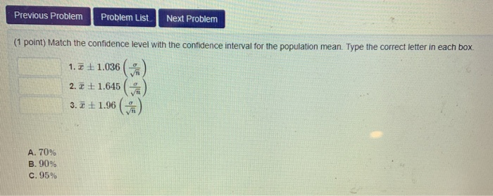 Solved Previous Problem Problem List Next Problem (1 point) | Chegg.com