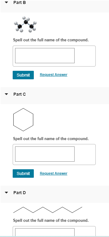 Solved Spell out the full name of the compound. Part C Spell | Chegg.com
