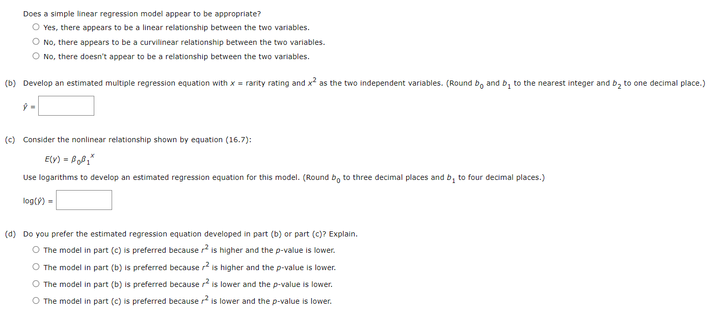 Solved (a) Develnp a scatter dugram of the datis using the | Chegg.com