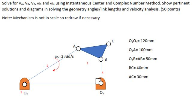 Solved Solve for VA, V., V, 03 and 04 using Instantaneous | Chegg.com
