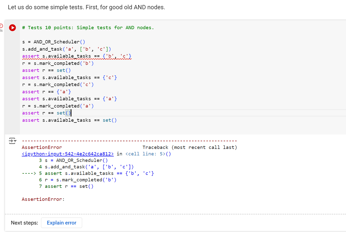 Solved Tests 10 ﻿points Simple Tests For And Nodess 4284