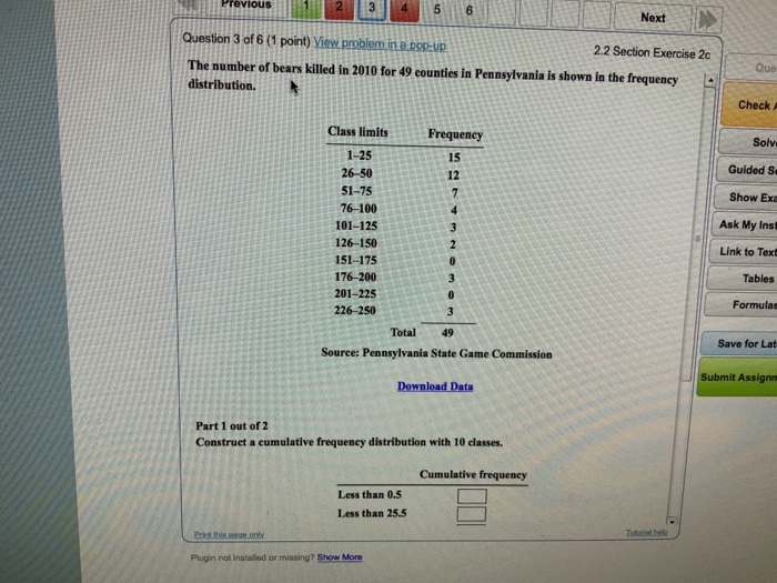 Solved Previous 3 6 Next Question 3 of 6 (1 point) View | Chegg.com