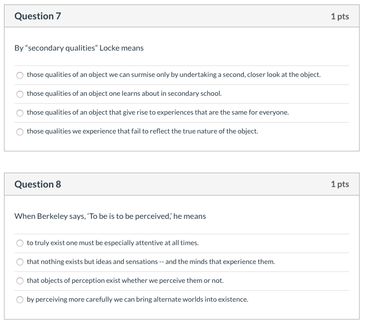 Solved Question 5 1 pts Empiricists argue that O mathematics | Chegg.com