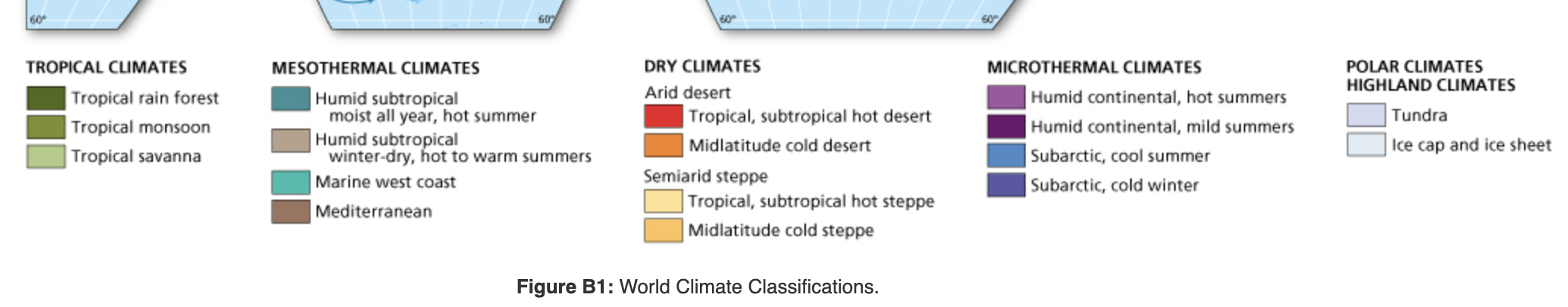 Solved Part B - Biomes of Dry and Microthermal Climates | Chegg.com