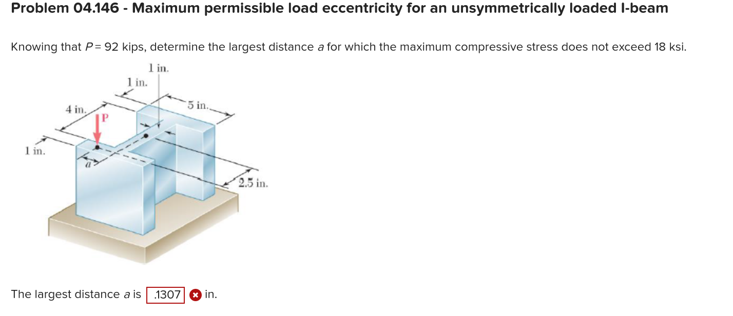 Solved Problem 04.146 - Maximum permissible load | Chegg.com
