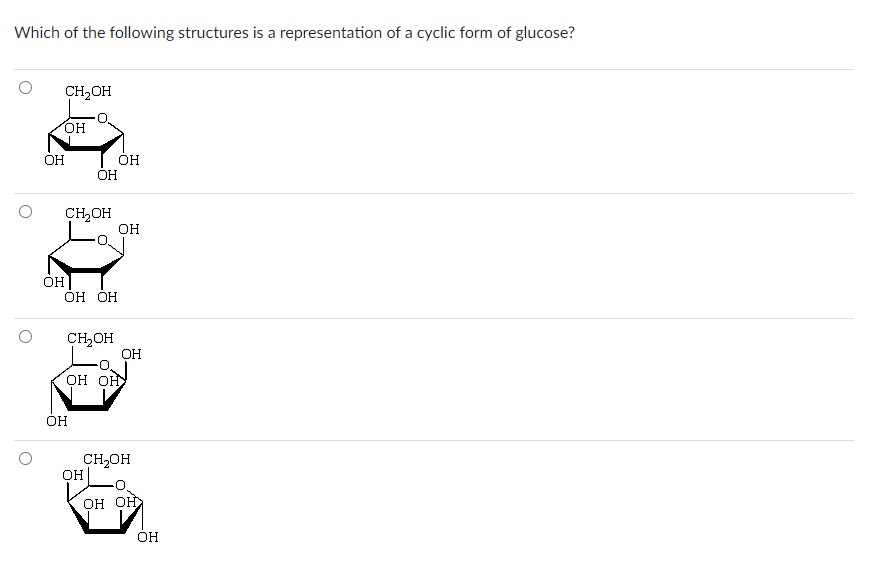 Solved Which of the following structures is a representation | Chegg.com