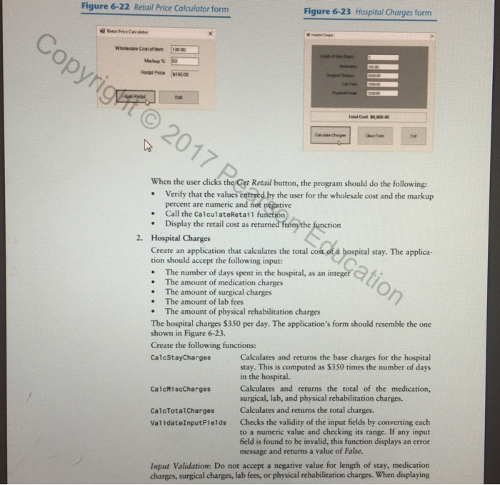 Solved Figure 6-22 Retail Price Calculator form Figure 6-23 | Chegg.com