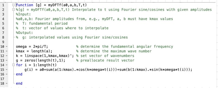 Develop a Matlab function [yf]= myBandPass (t, Y, | Chegg.com