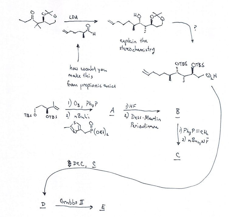 Please identify the missing structures for A, B,C, | Chegg.com