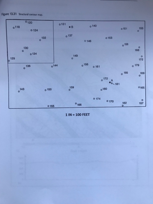 Solved Part 2: Structure Contour Map The following page | Chegg.com