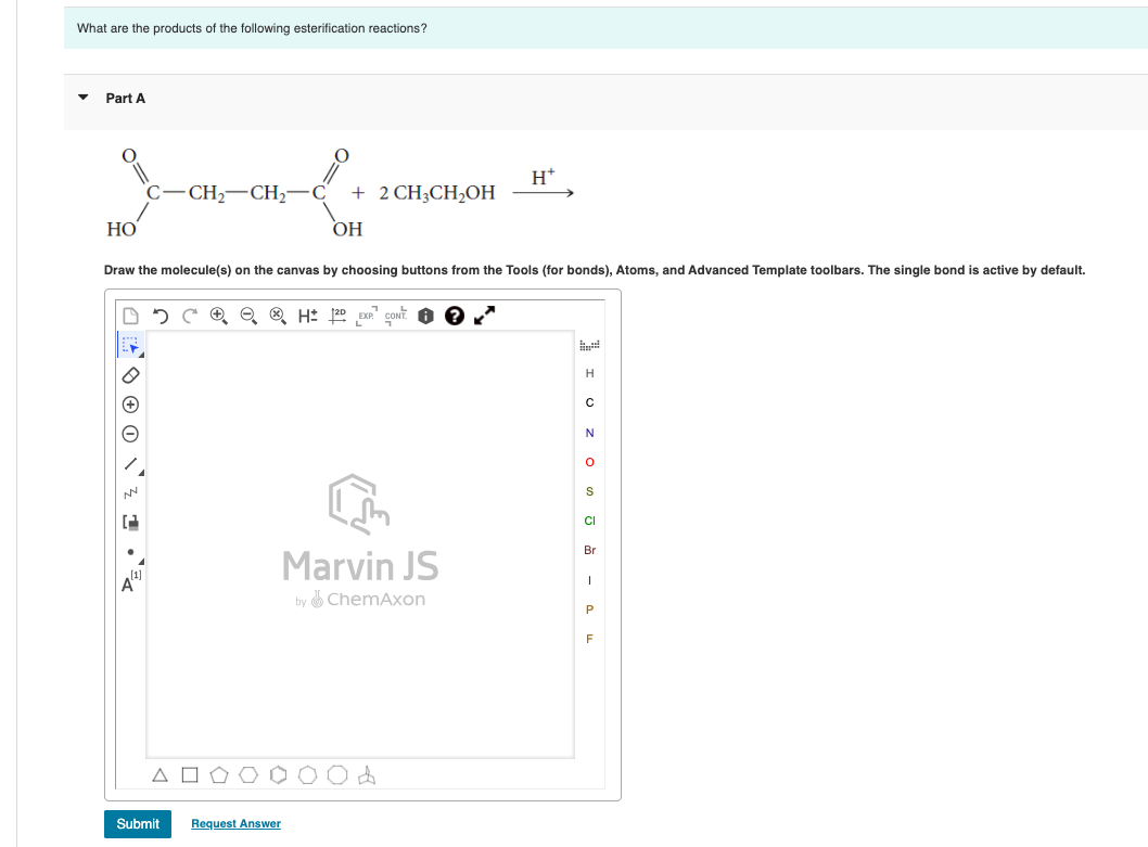 Solved What are the products of the following esterification | Chegg.com