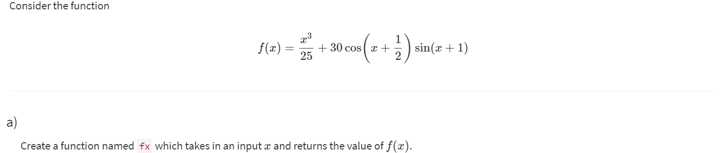 Solved Consider the function f(3) = 2* +30008(2+) sin(x + 1) | Chegg.com