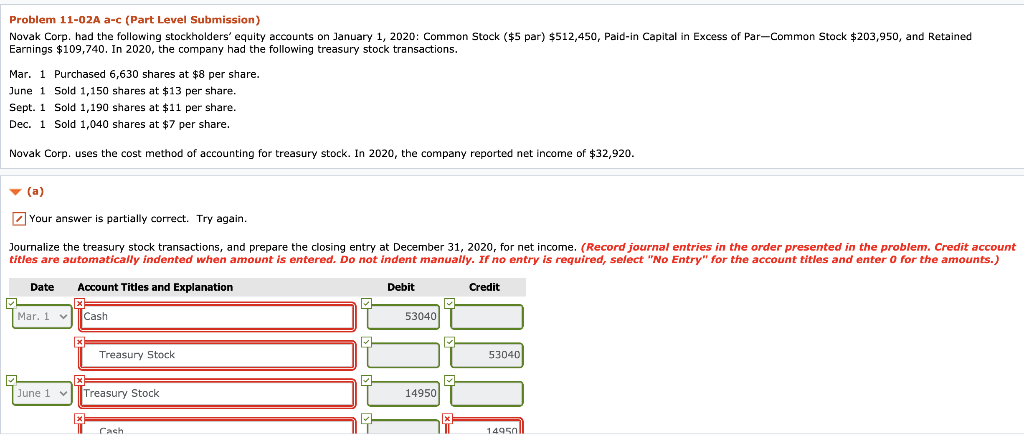 Solved Problem 11-02A a-c (Part Level Submission) Novak | Chegg.com