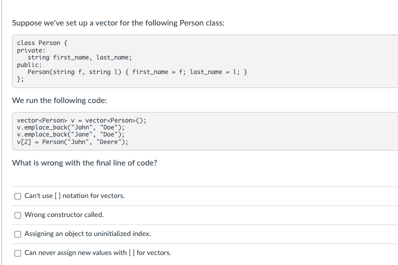 Solved Which STL types have a .push_front(...) function? | Chegg.com
