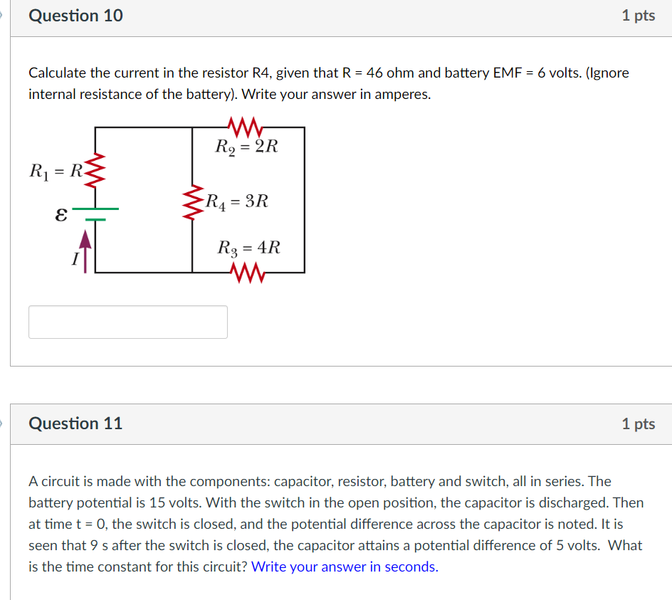 Solved Calculate the current in the resistor R4, given that | Chegg.com