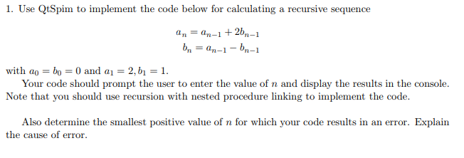 Solved 1 Use Qtspim To Implement The Code Below For 