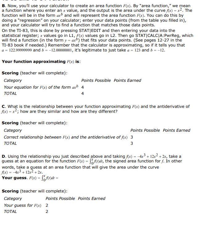Solved 1. Let y=f(x)=x2. Then consider the signed area | Chegg.com