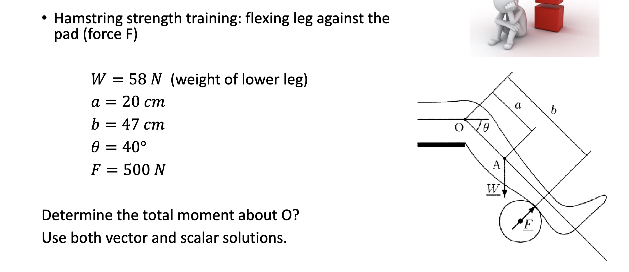 Solved - Hamstring strength training: flexing leg against | Chegg.com