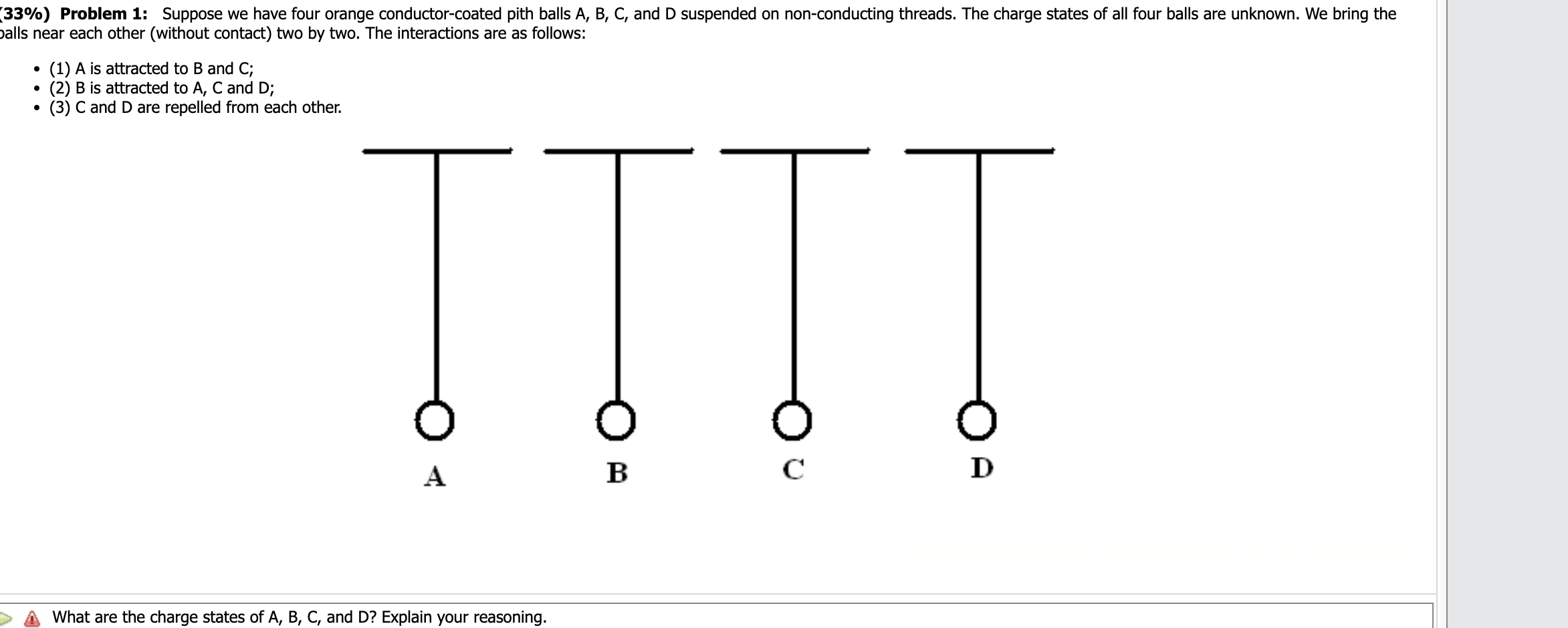 Solved What are the charge states of A, ﻿B, ﻿C, ﻿and D? | Chegg.com