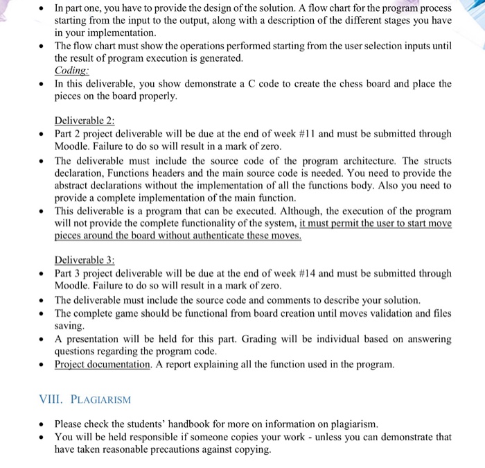 Solved I. INTRODUCTION This project is meant to help the | Chegg.com