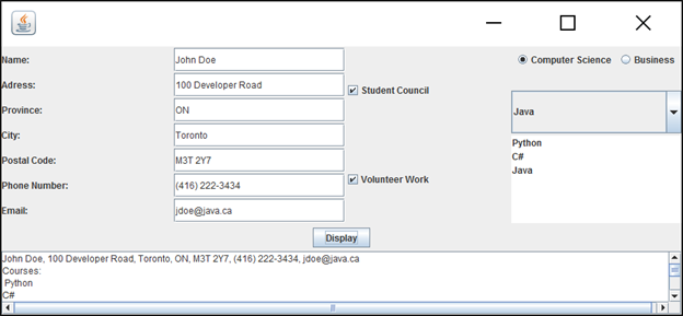 Solved Write A Java Application Using Javafx Which Allows