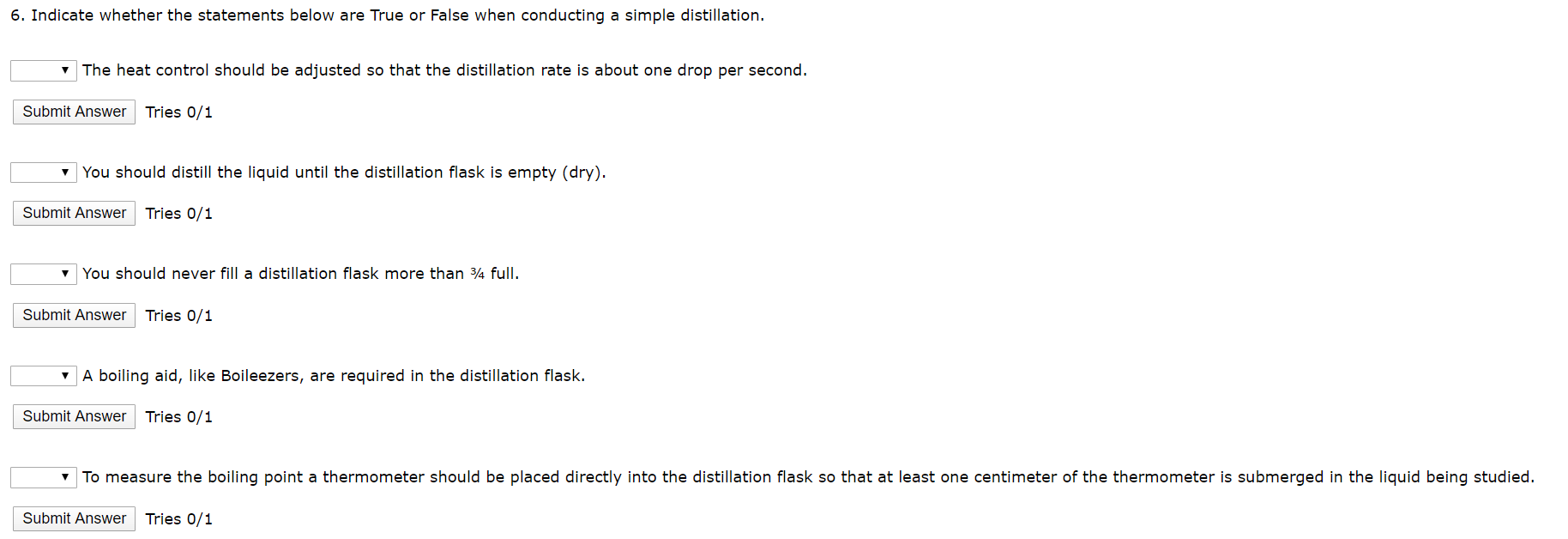 Solved 6. Indicate whether the statements below are True or | Chegg.com