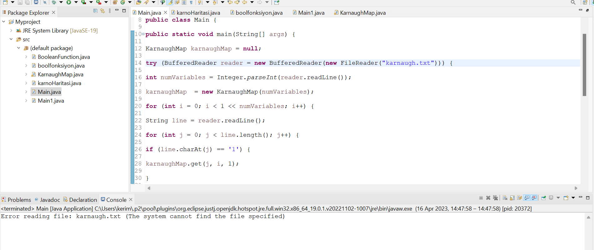 Solved ∴ Problems @ Javadoc 甶 Declaration 是Console × Error | Chegg.com