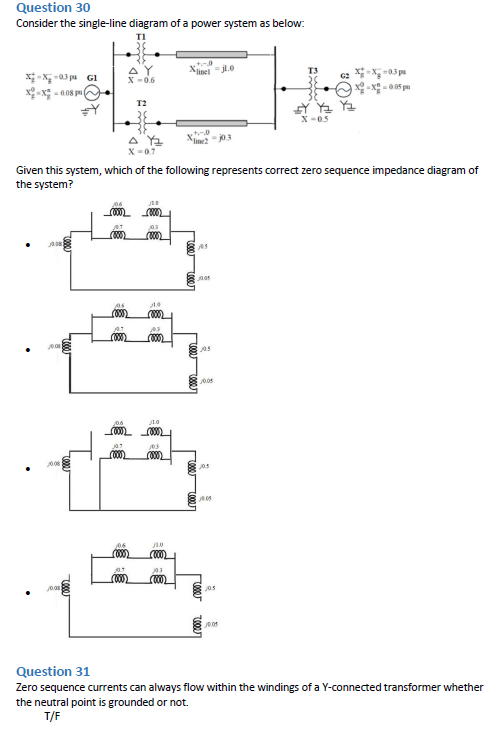 Solved Question 23 For a single-line-to-ground (SLG) fault, | Chegg.com