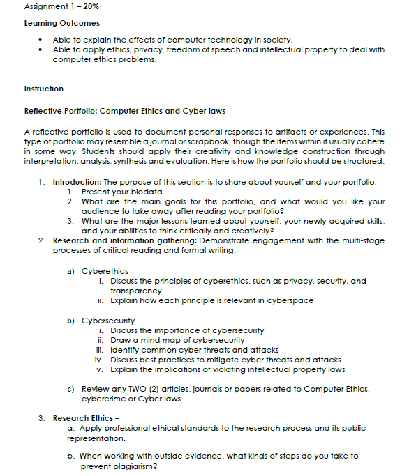 Solved Learning Outcomes - Able to explain the effects of | Chegg.com