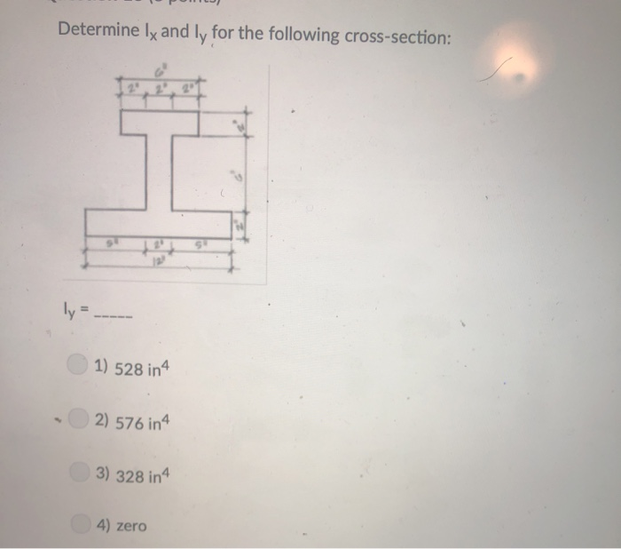 Solved Determine lx and ly for the following cross-section: | Chegg.com Solved Determine lx and ly for the following cross-section: | Chegg.com