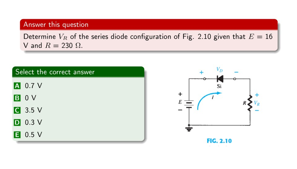 Solved Answer this question Determine Vp of the series de | Chegg.com