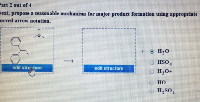 Solved Part 1 Predict the major and minor products of the | Chegg.com