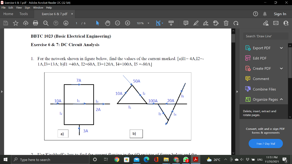 Solved 그 Exercise 6 & 7.pdf - Adobe Acrobat Reader DC | Chegg.com
