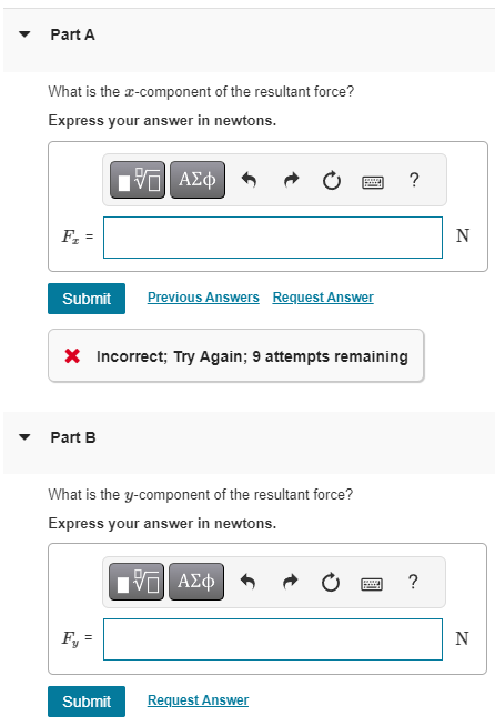 Solved What is the x-component of the resultant force? | Chegg.com