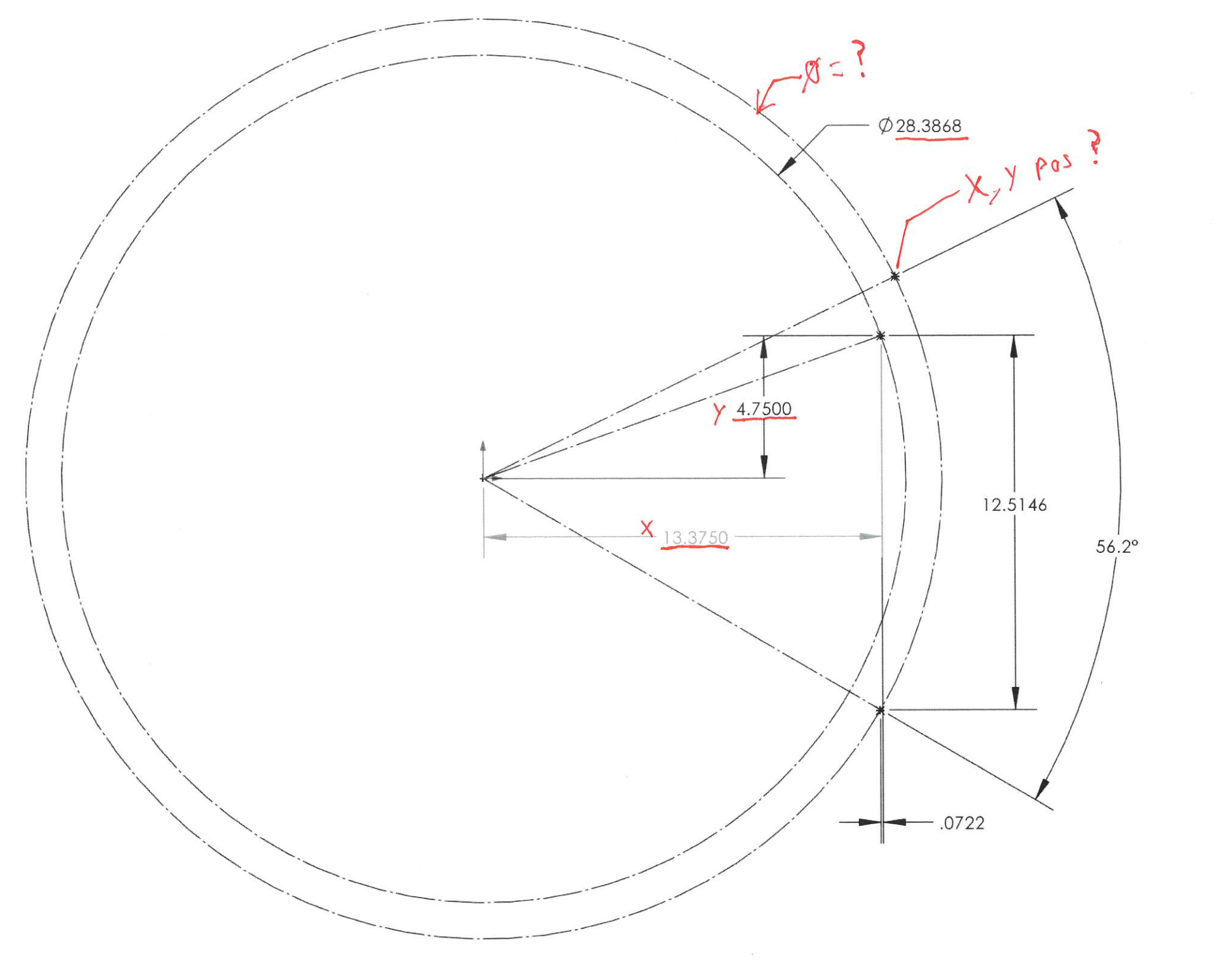 Solved Please solve for the question diameter and x,y | Chegg.com Solved Please solve for the question diameter and x,y | Chegg.com