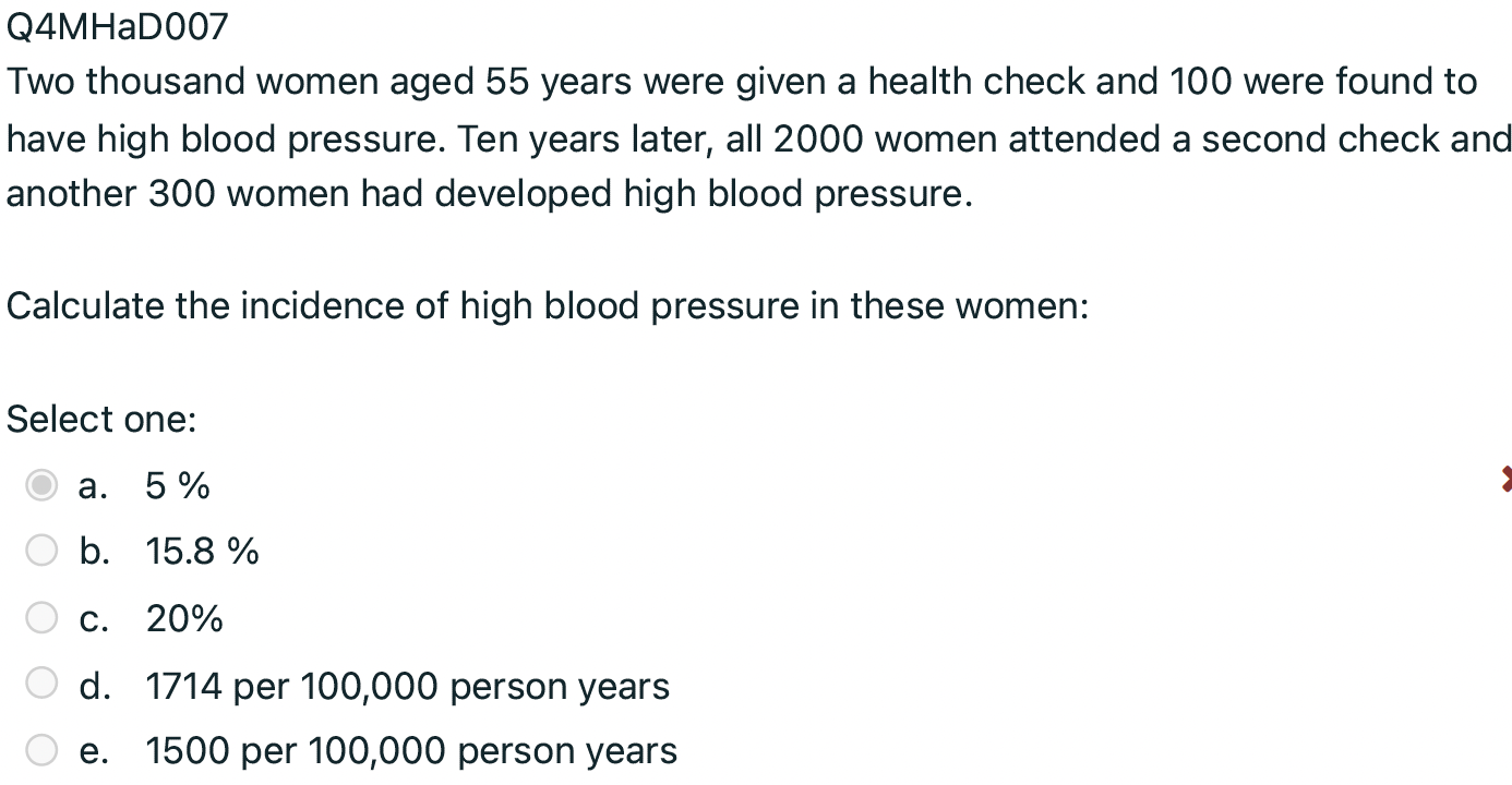 Solved Two thousand women aged 55 years were given a health | Chegg.com