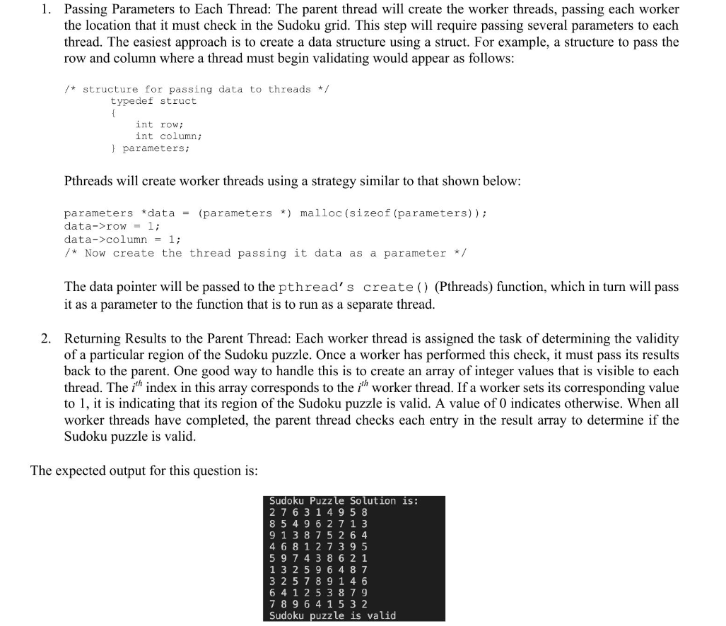 Solved Write a C program to validate the solution to the S | Chegg.com
