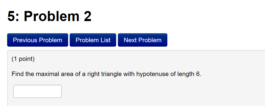 Solved 5: Problem 1 Previous Problem Problem List Next | Chegg.com