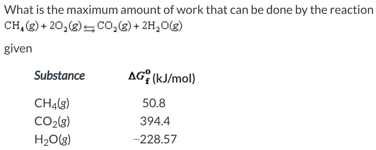 Solved What is the maximum amount of work that can be done | Chegg.com